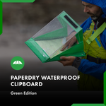 Green waterproof clipboards by Paperdry