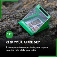 Green waterproof clipboards by Paperdry