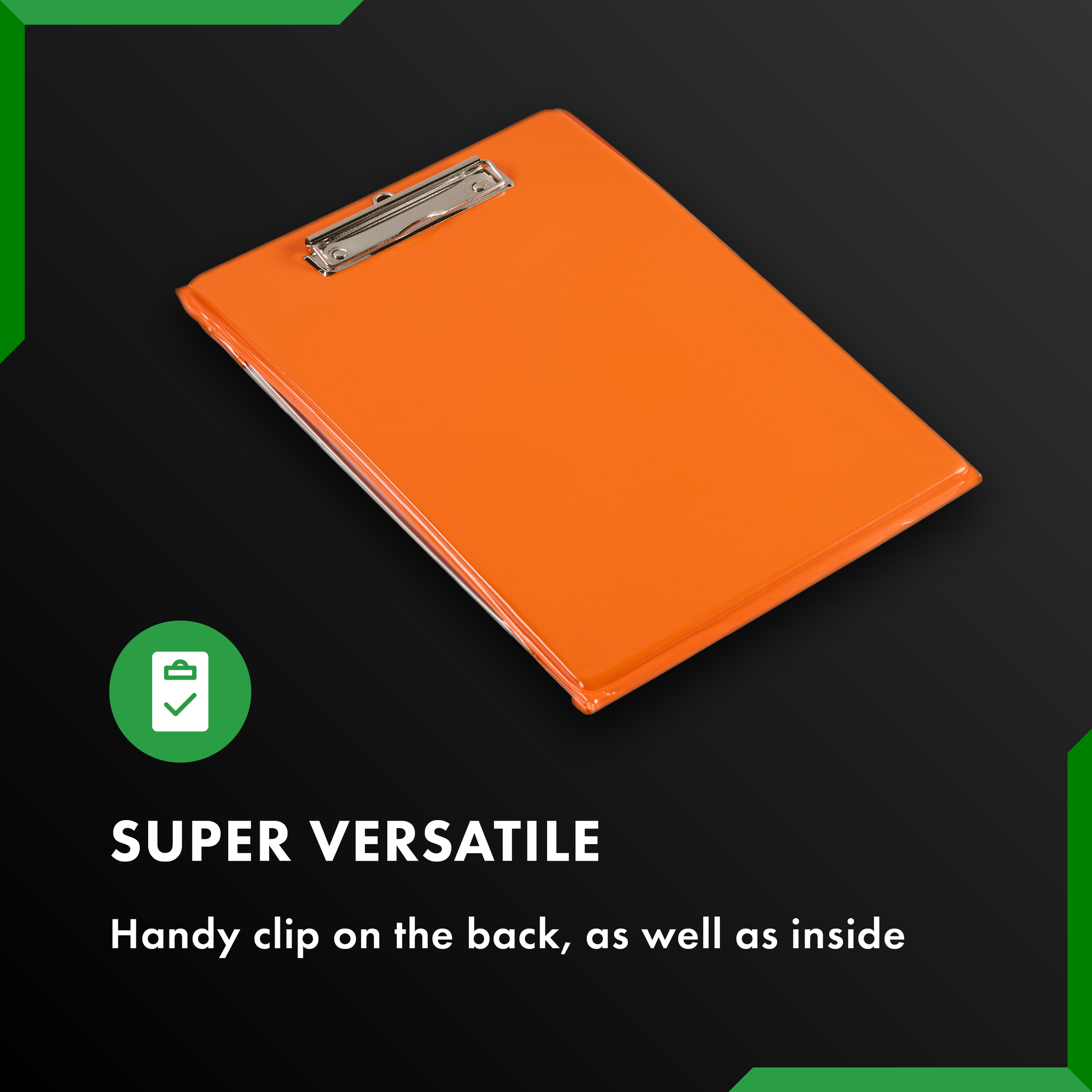 Orange waterproof clipboards by Paperdry