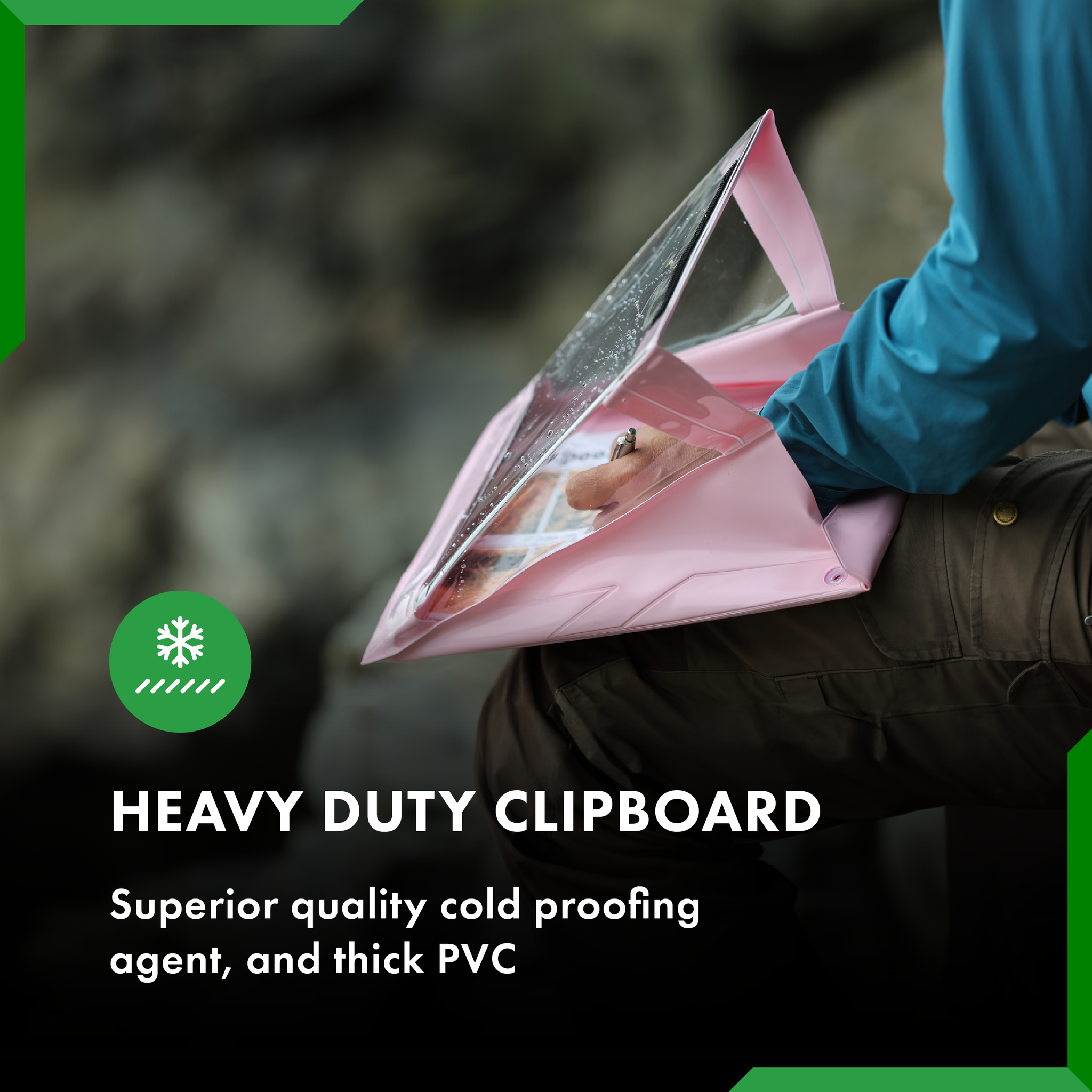 Pink waterproof clipboards by Paperdry