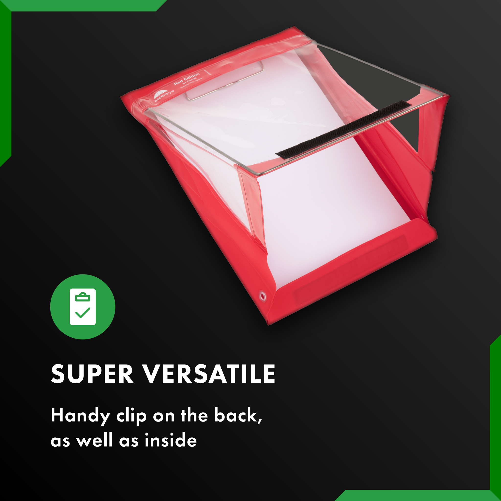Waterproof Clipboards by Paperdry - Red